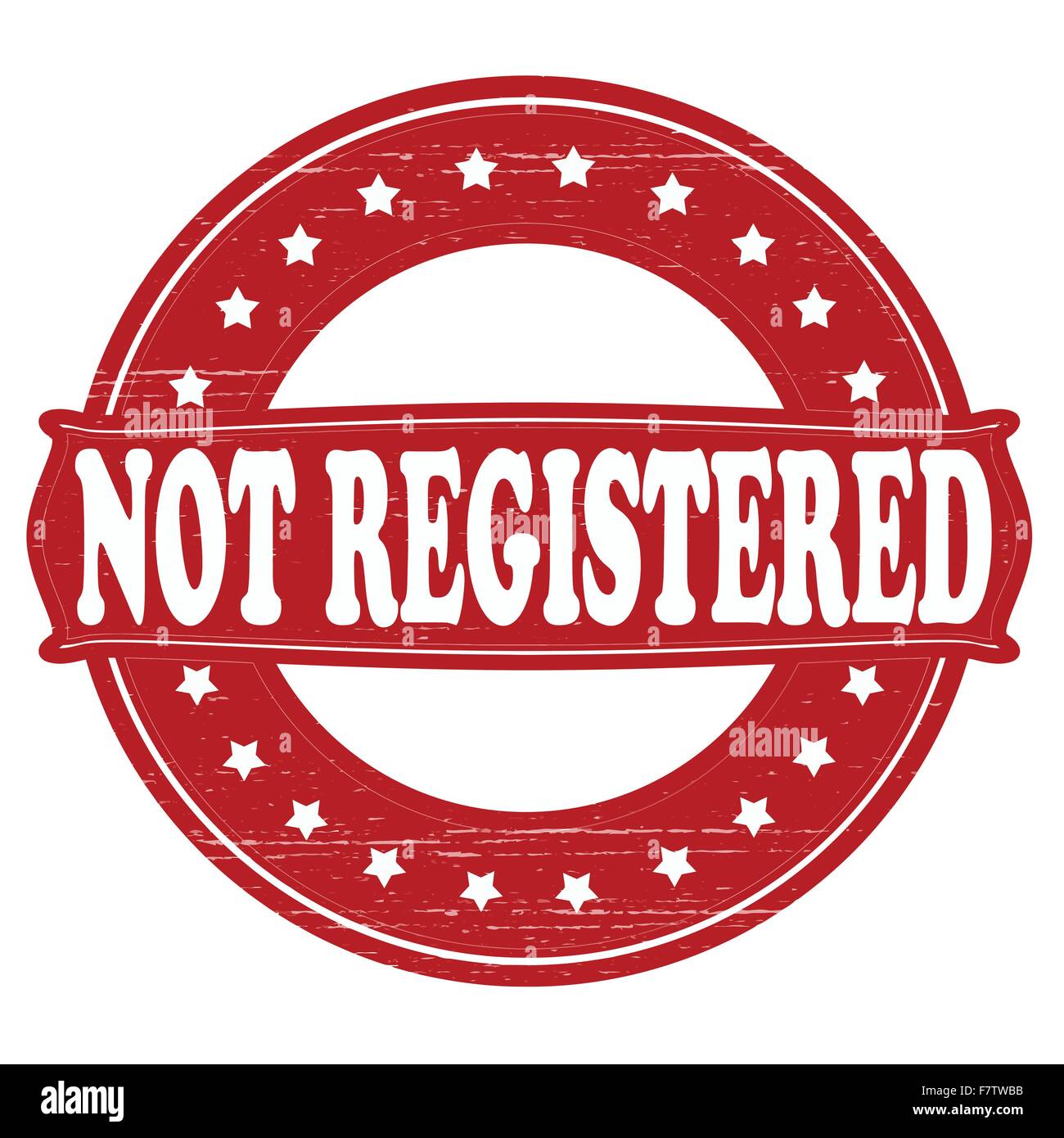 Registered stamp rectangular sign hi-res stock photography and images ...