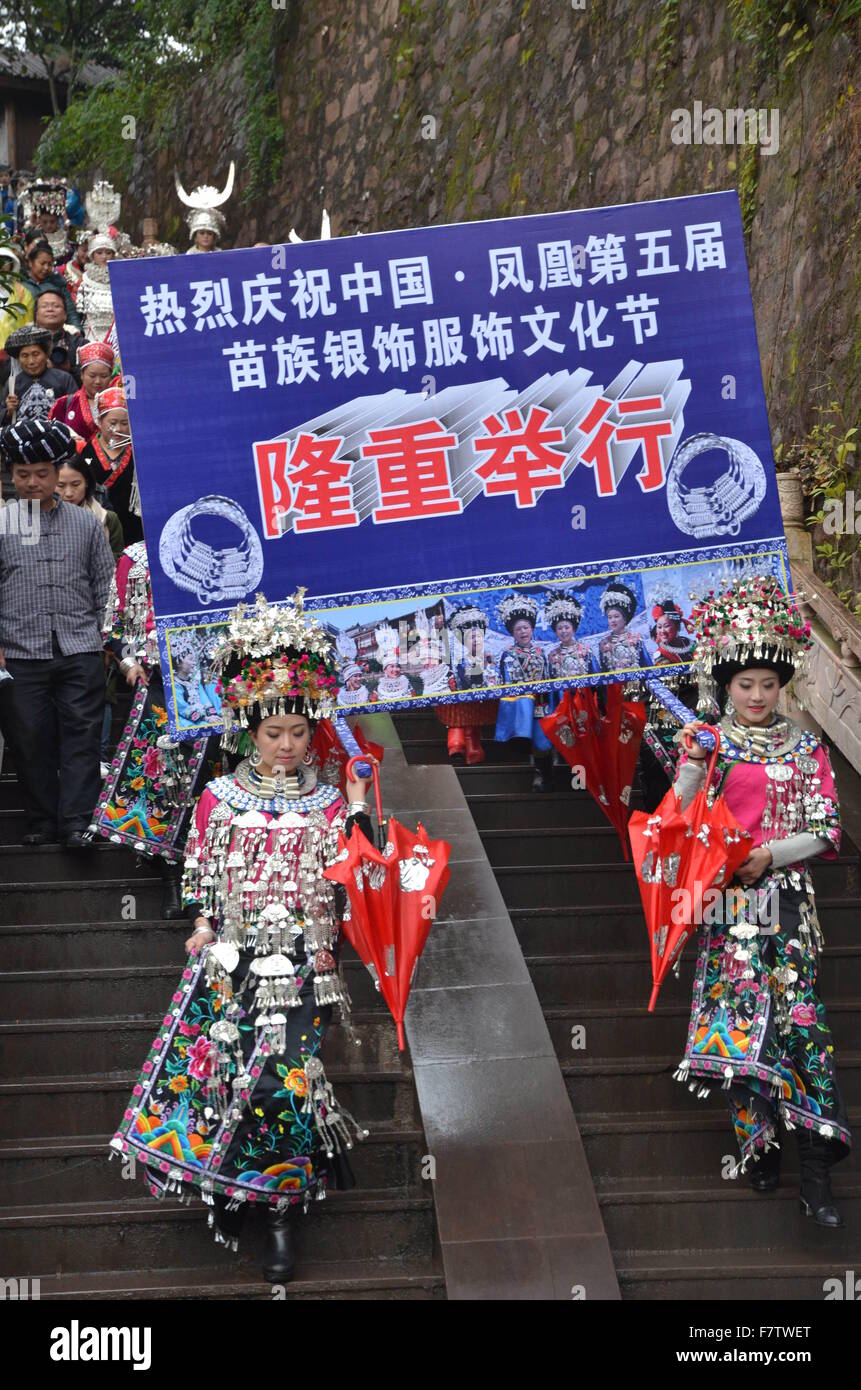 Fenghuang, Hunan, CHN. 2nd Dec, 2015. Fenghuang, CHINA - December 2 ...
