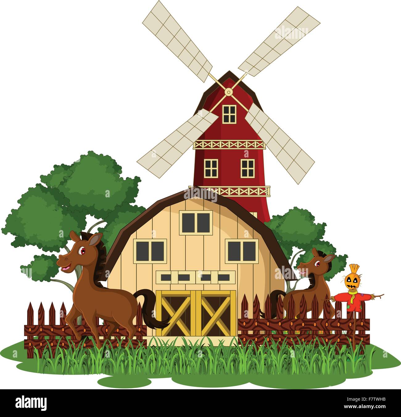 Jumping competition horse Stock Vector Images - Alamy