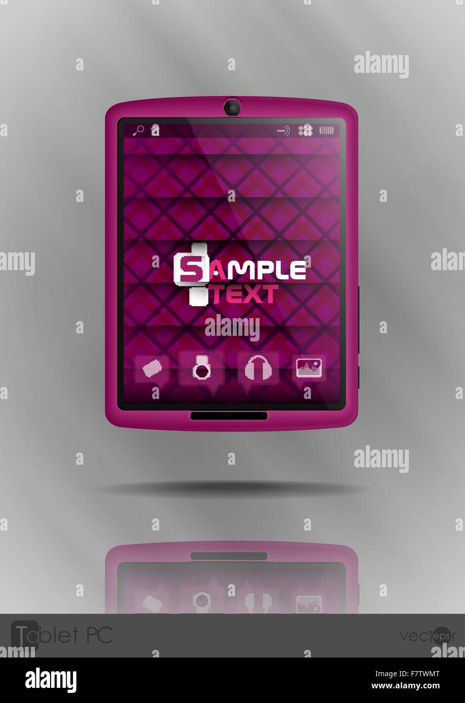 Phone icon digital space Stock Vector Images - Alamy