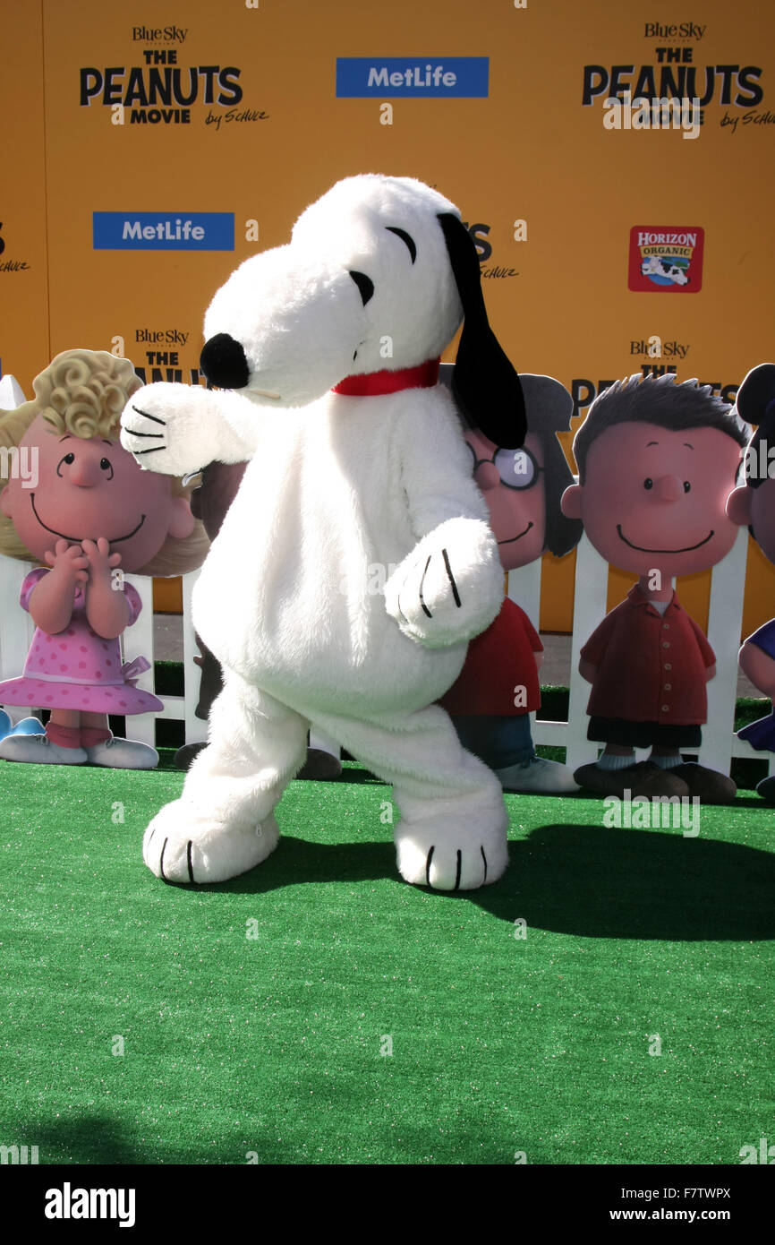 The Peanuts Movie LA Premiere Featuring: Snoopy Where: Westwood ...
