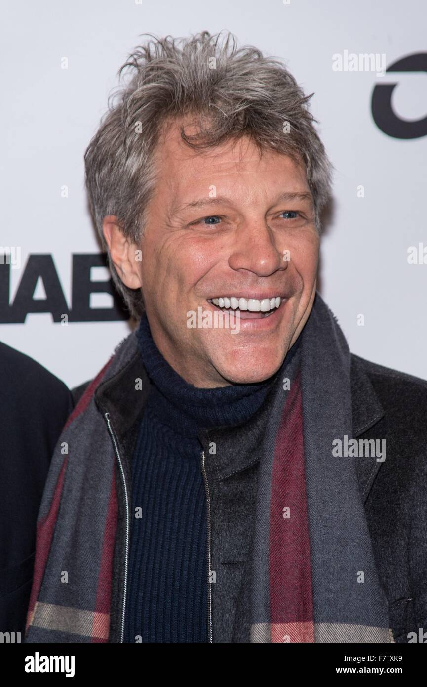 New York, NY, USA. 2nd Dec, 2015. Jon Bon Jovi at arrivals for THE ...