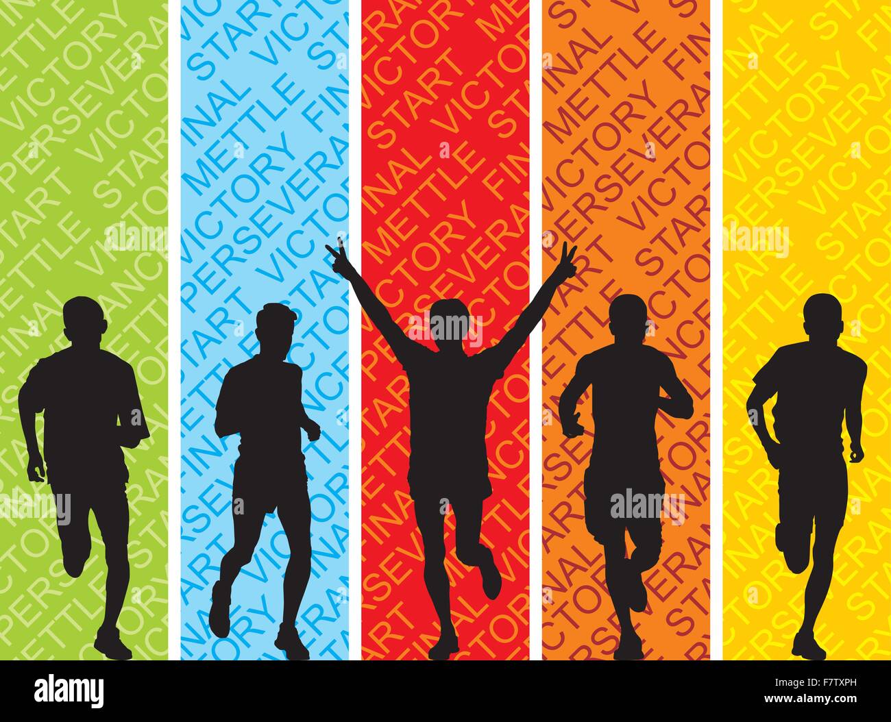 Athletes on a colored background Stock Vector Image & Art - Alamy