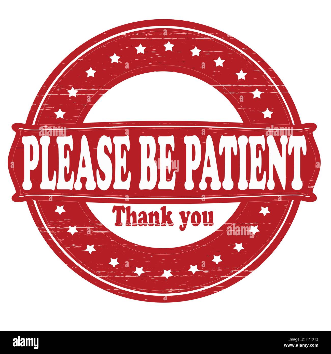 Please be patient Stock Vector Image & Art - Alamy