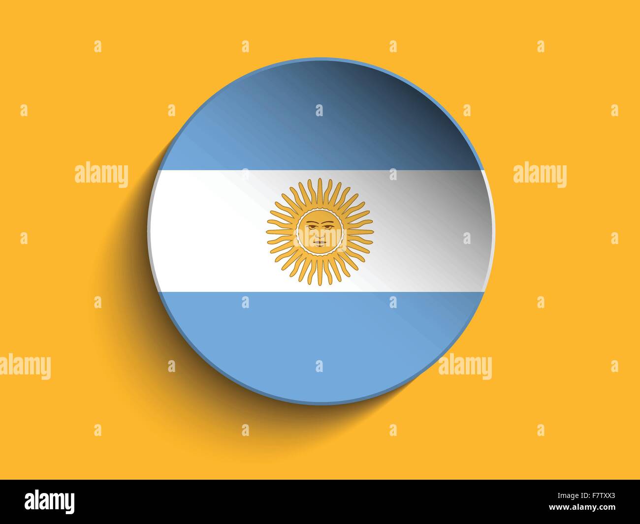 3d flag argentina illustration Stock Vector Images - Alamy
