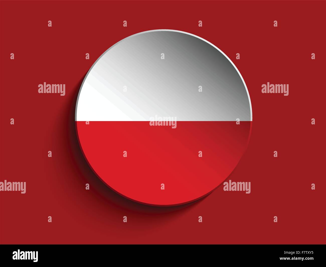 Polish flag badge poland Stock Vector Images - Alamy