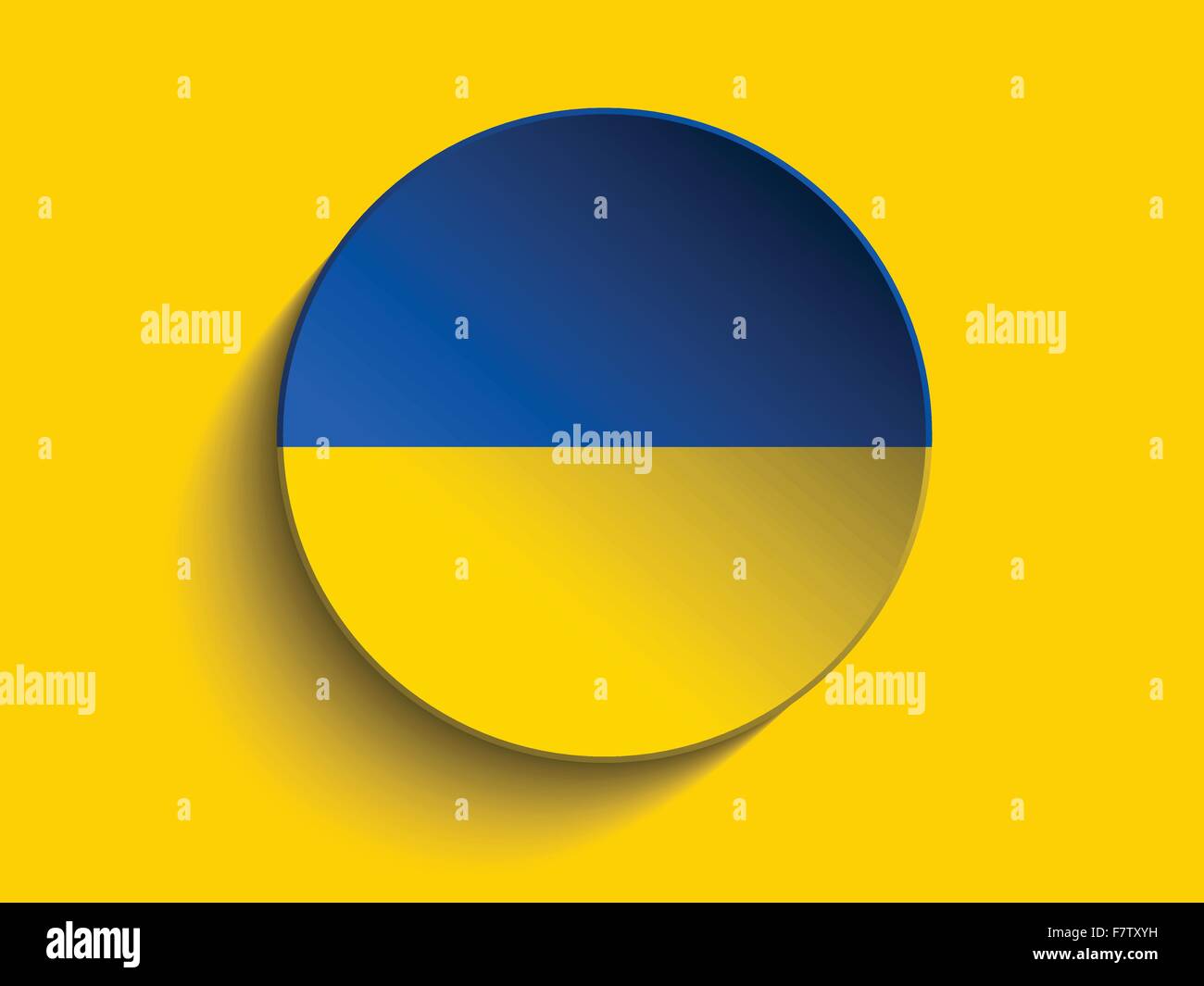 Ukraine Flag Button Icon Modern Stock Vector Image & Art - Alamy