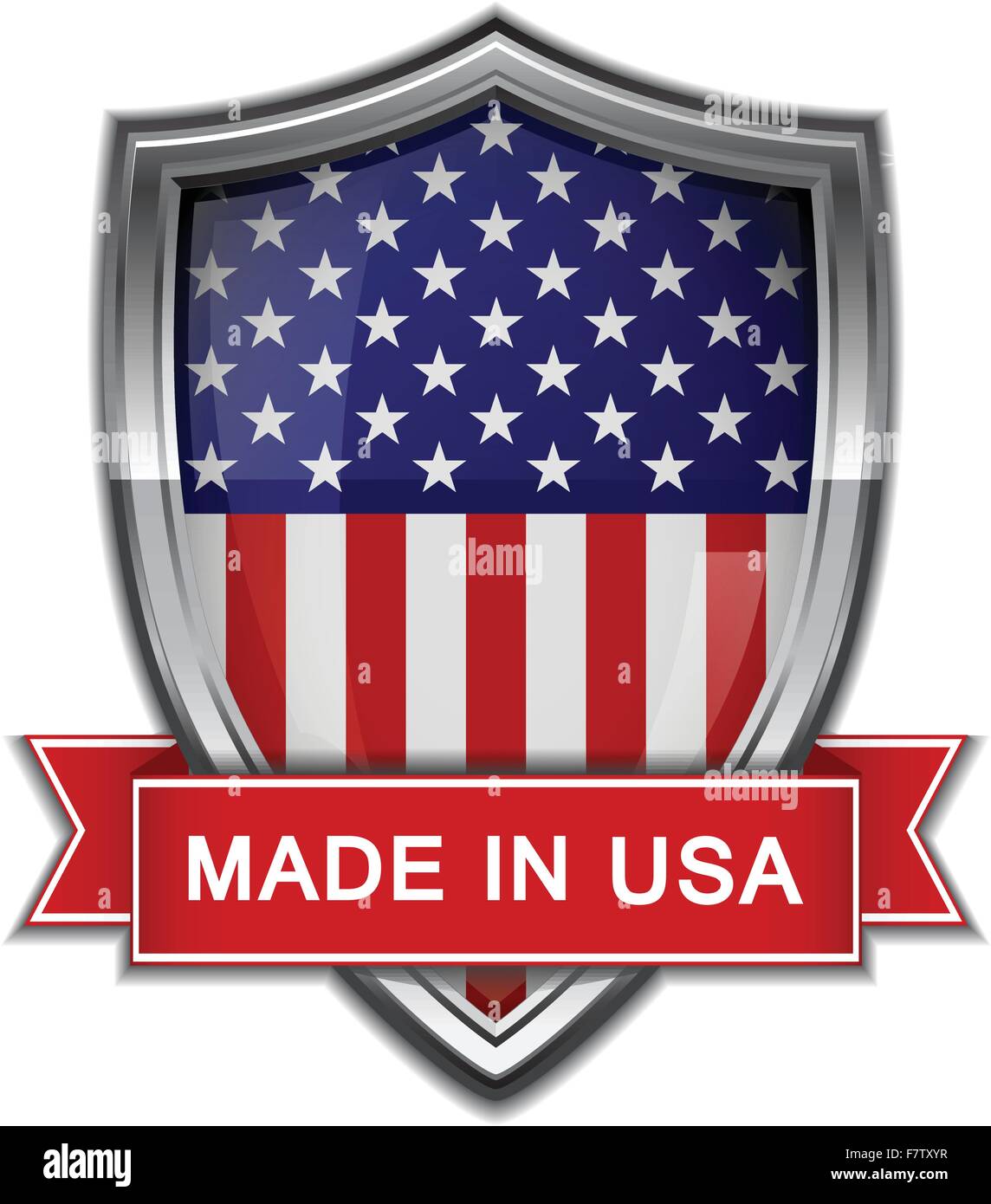Made in america label Stock Vector Images - Alamy