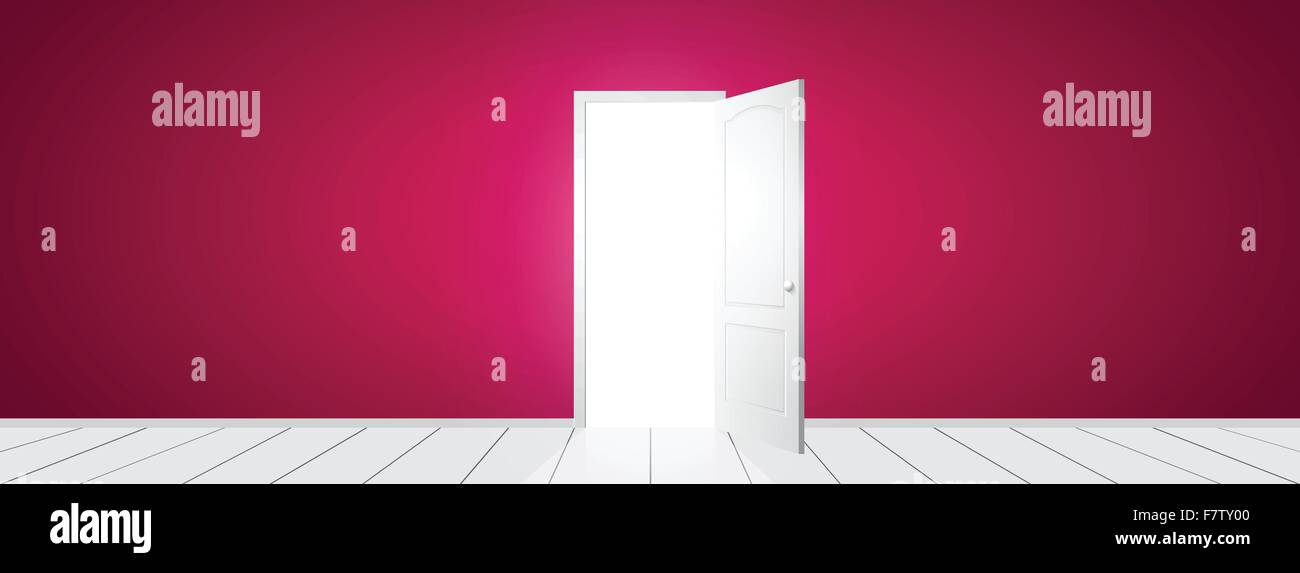 Open business opened door Stock Vector Images - Alamy