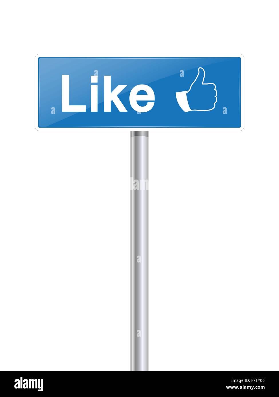 Facebook like symbol Stock Vector Images - Alamy