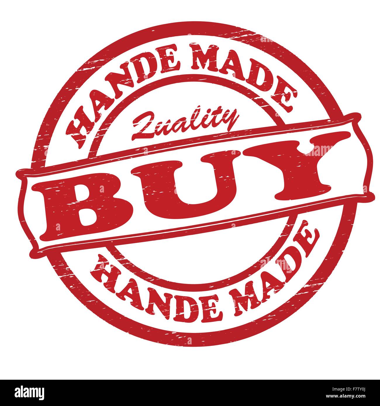 Hand made square stamp Stock Vector Images - Alamy