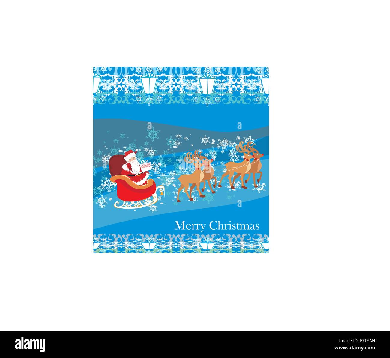 Christmas card background with animals Stock Vector Images - Alamy