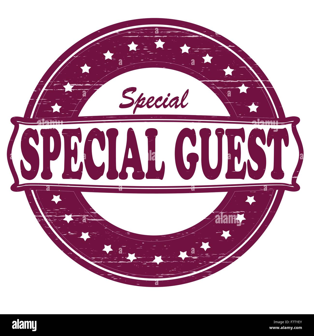 Special guest rubber stamp hi-res stock photography and images - Alamy