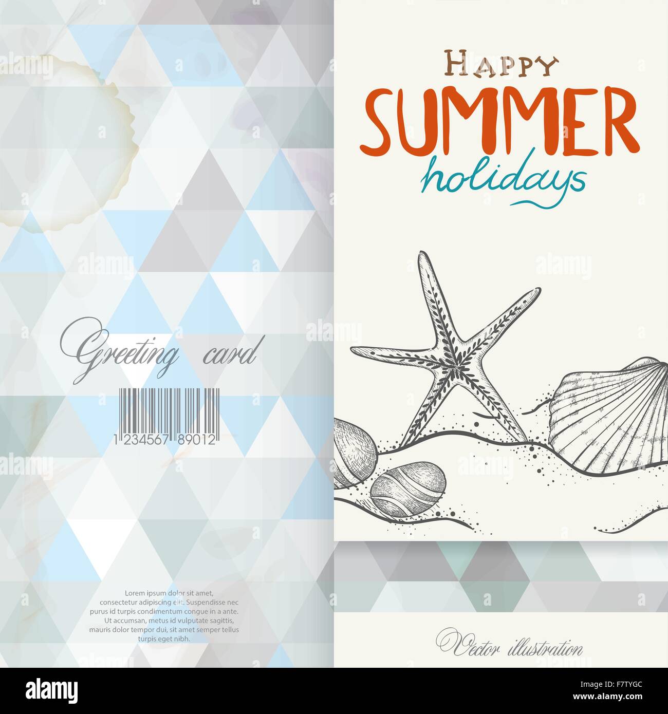 Greeting Card Design, Template Stock Vector Image & Art - Alamy