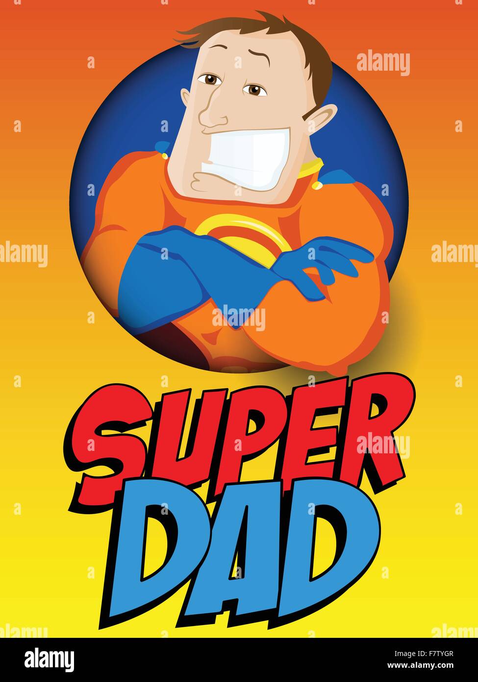 Super Hero Dad. Happy Fathers Day Stock Vector Image & Art - Alamy