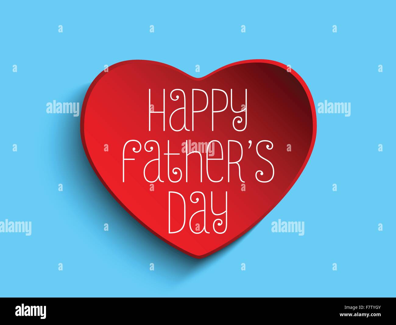 Happy Fathers Day Red Heart Background Stock Vector Image & Art - Alamy