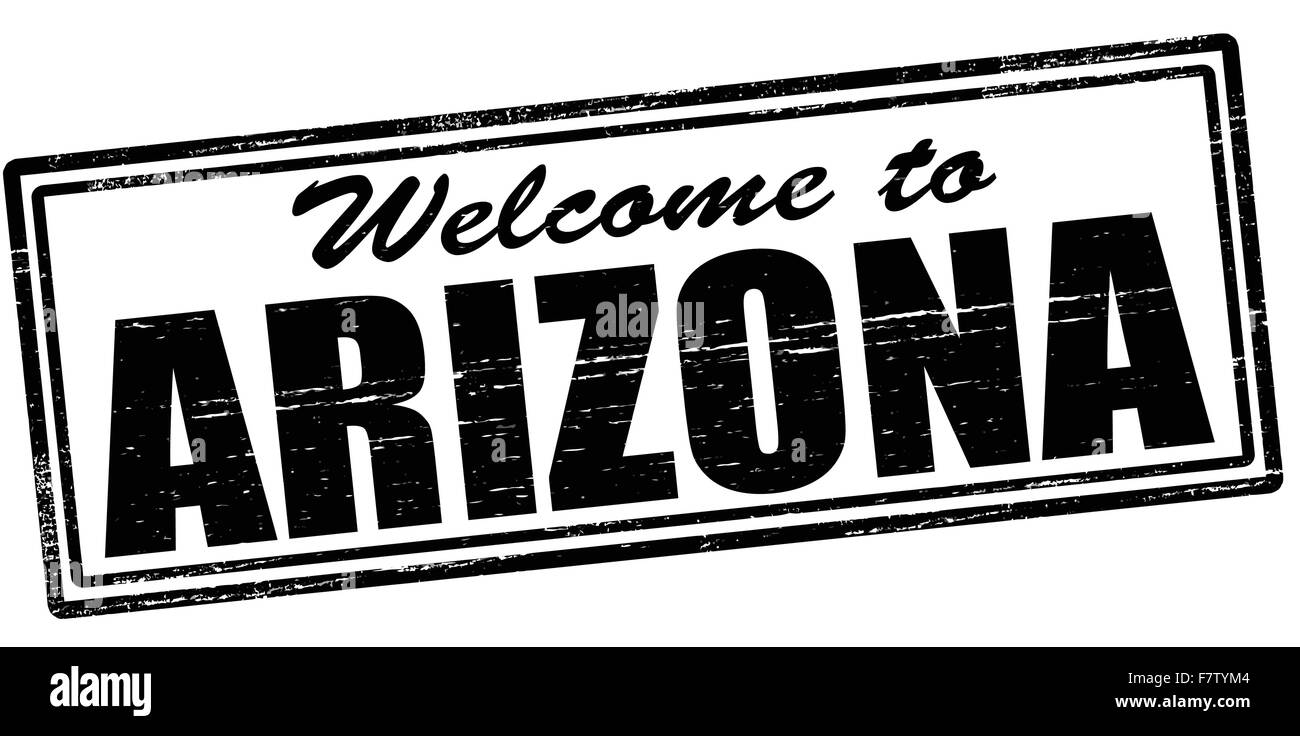 Welcome to Arizona Stock Vector Image & Art - Alamy
