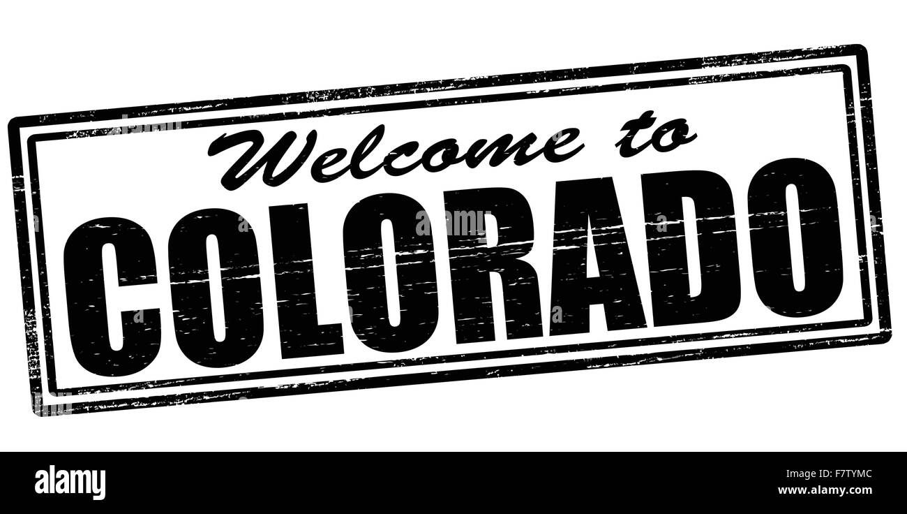 Welcome to Colorado Stock Vector Image & Art - Alamy