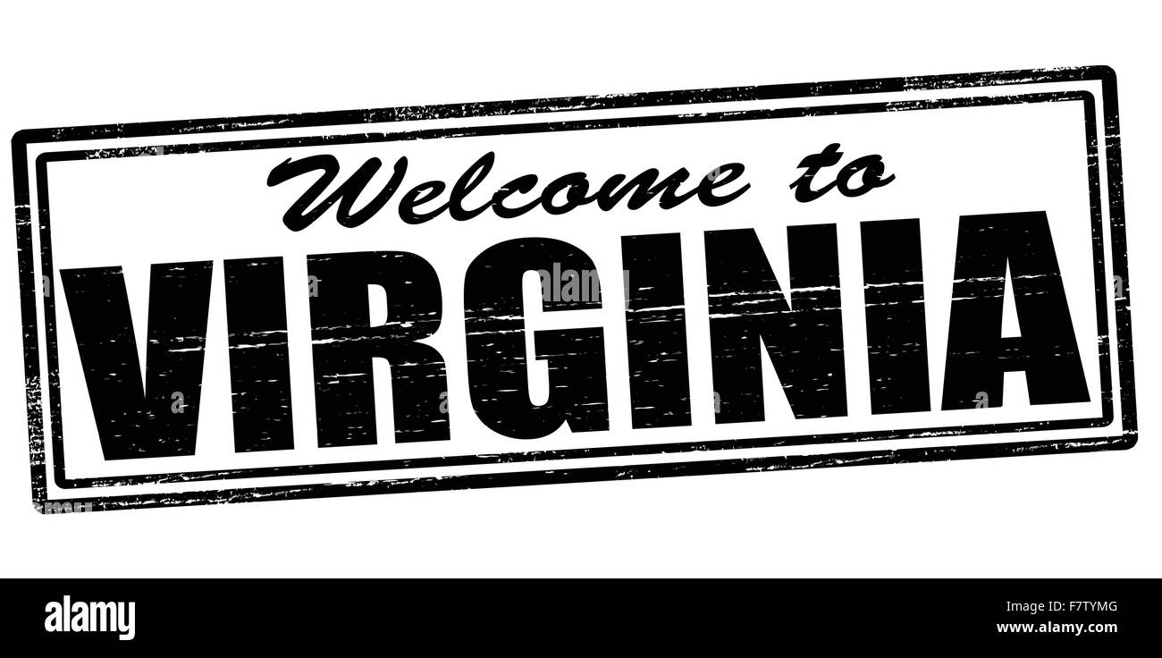 Welcome to Virginia Stock Vector Image & Art - Alamy