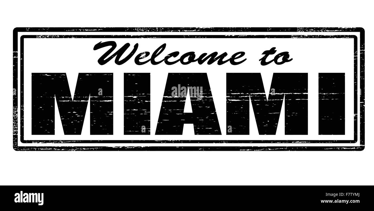 Welcome to miami sign hi-res stock photography and images - Alamy
