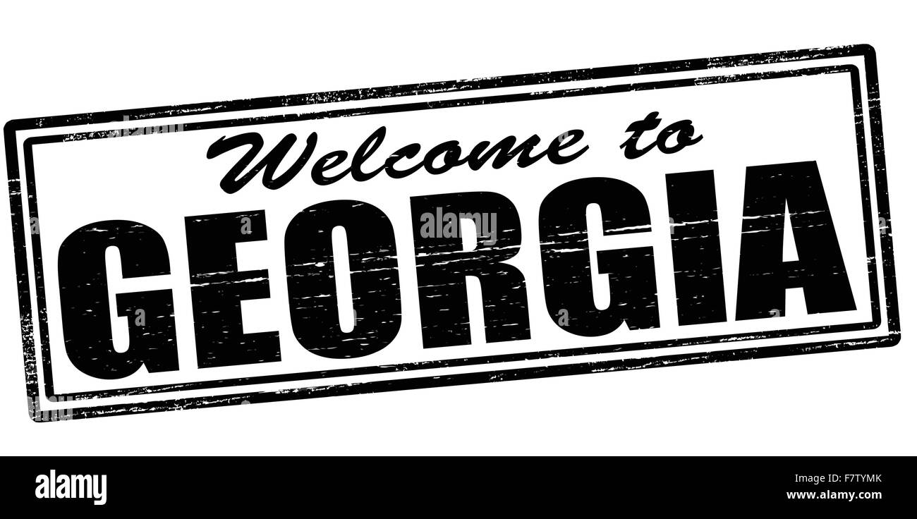 Georgia welcome sign Black and White Stock Photos & Images - Alamy