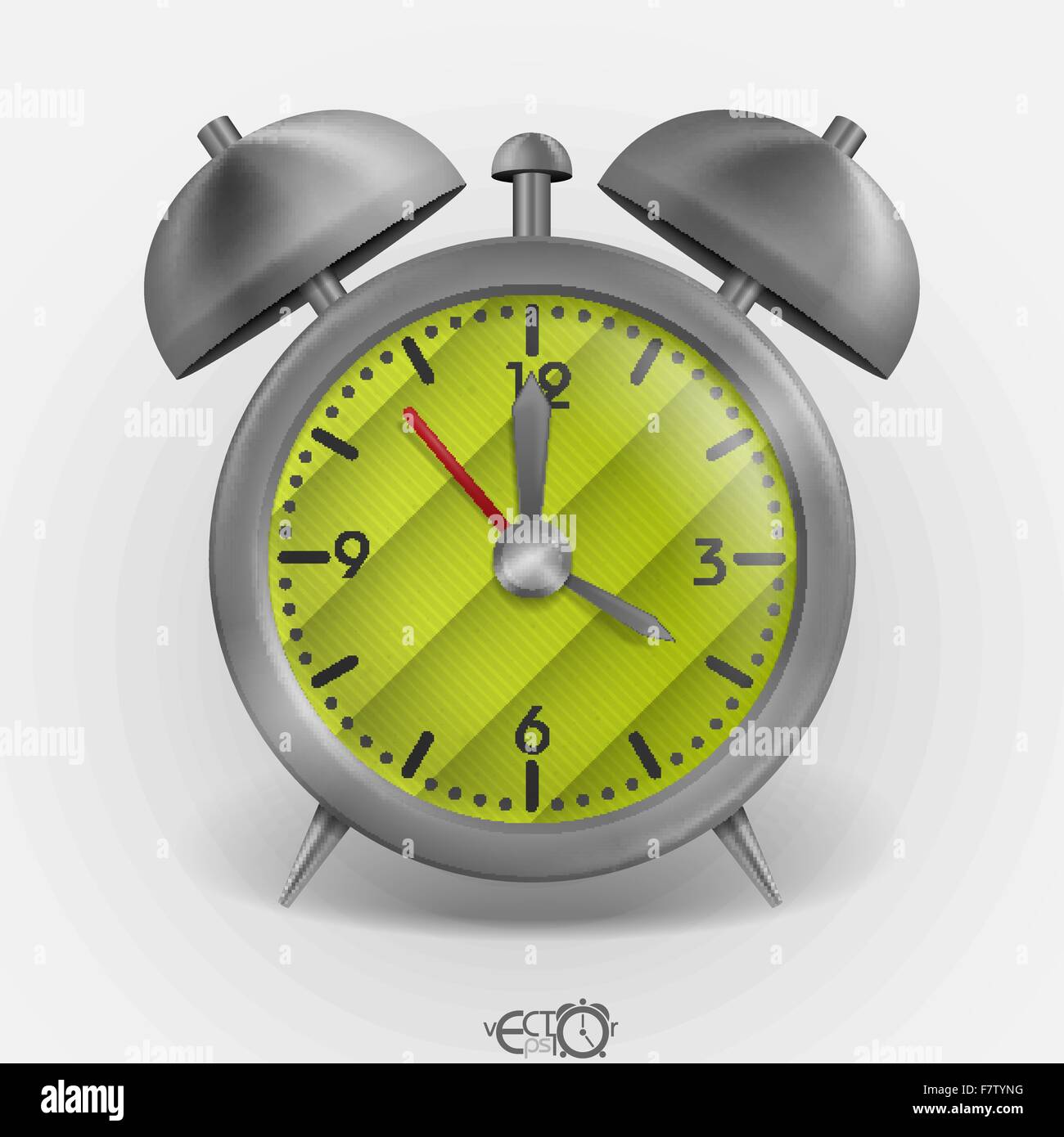 Digital alarm clock green Stock Vector Images - Alamy