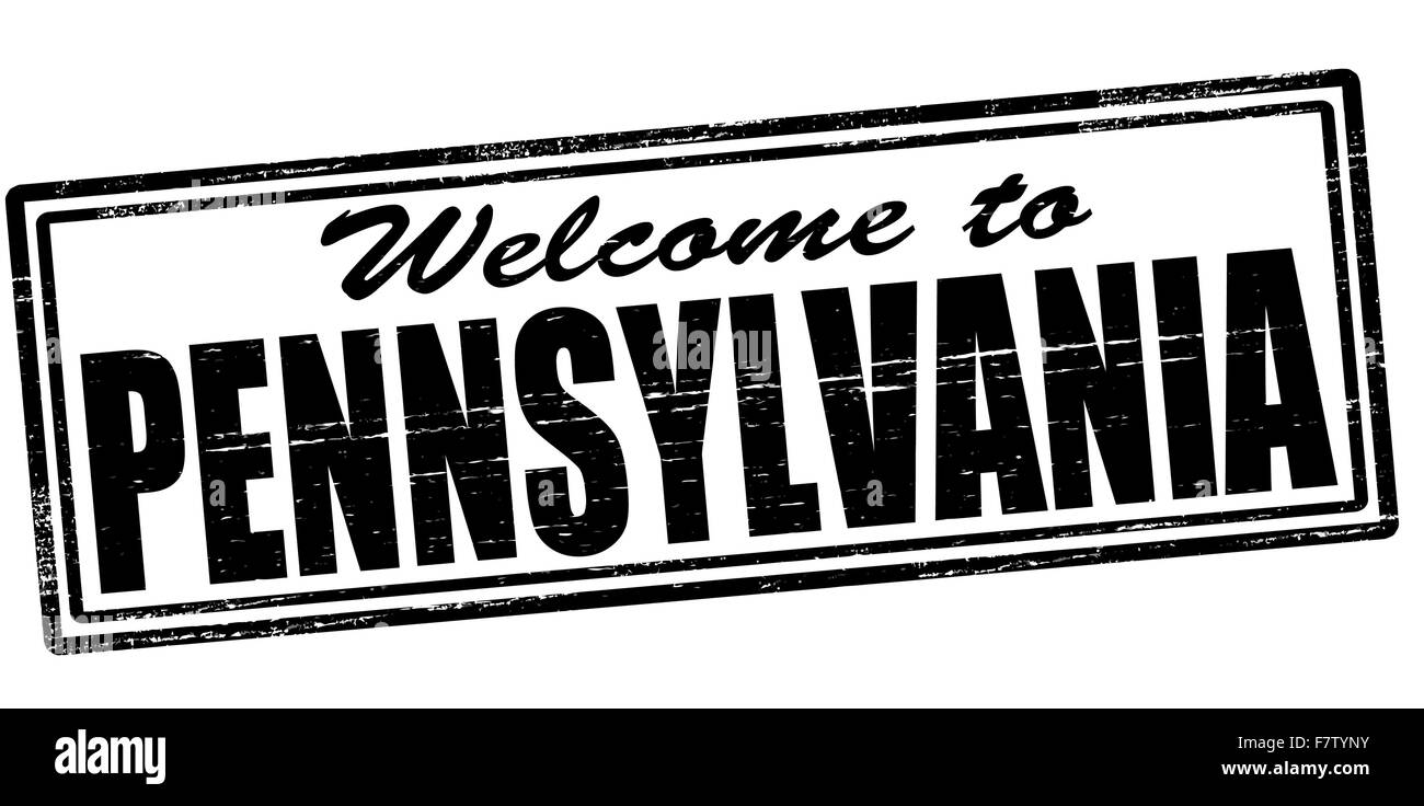 Pennsylvania welcome sign hi-res stock photography and images - Alamy
