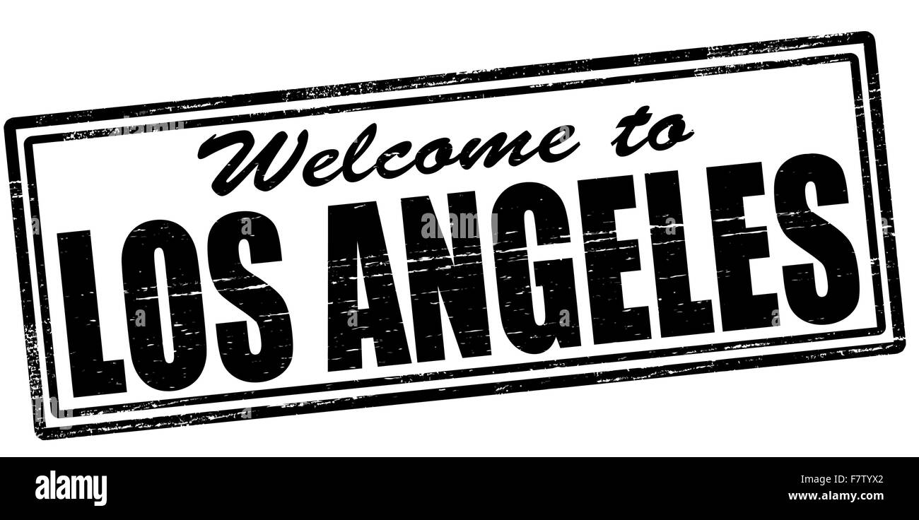 Welcome to Los Angeles Stock Vector Image & Art - Alamy