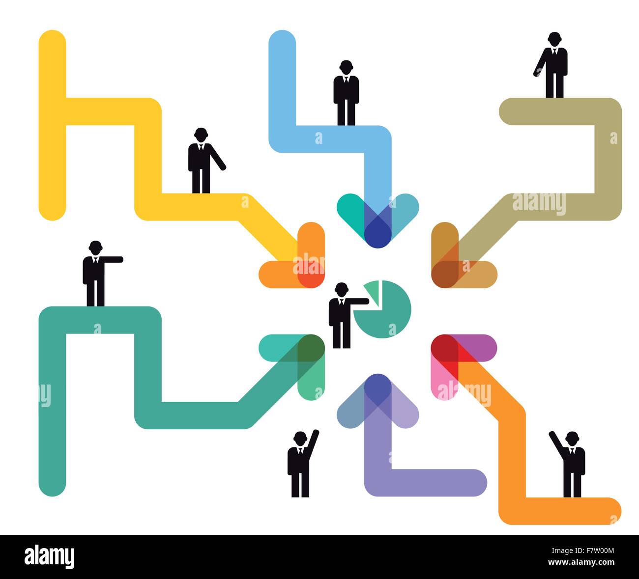 Teamwork direction Stock Vector Images - Alamy