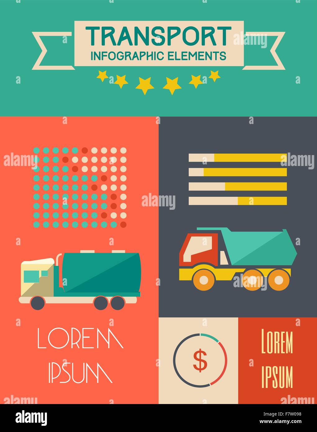 Transportation Infographic Elements Stock Vector Image & Art - Alamy