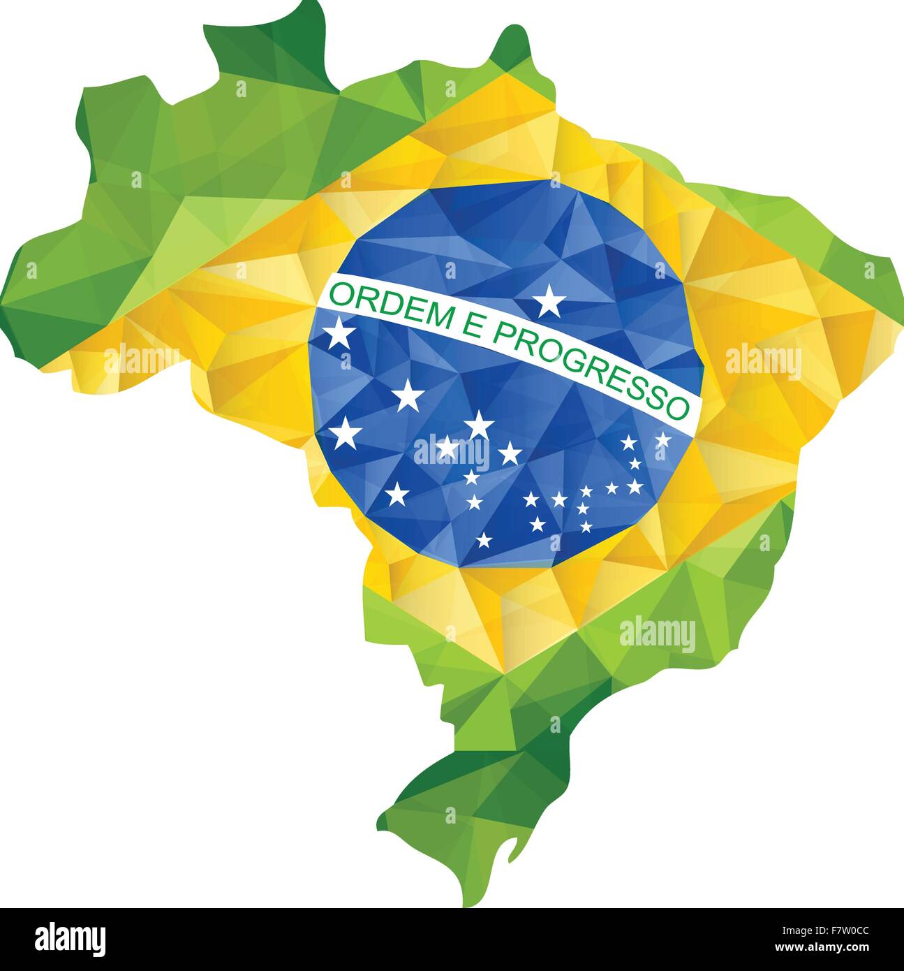 Brazil Flag Wave Yellow Green Blue Background Stock Vector Image & Art ...