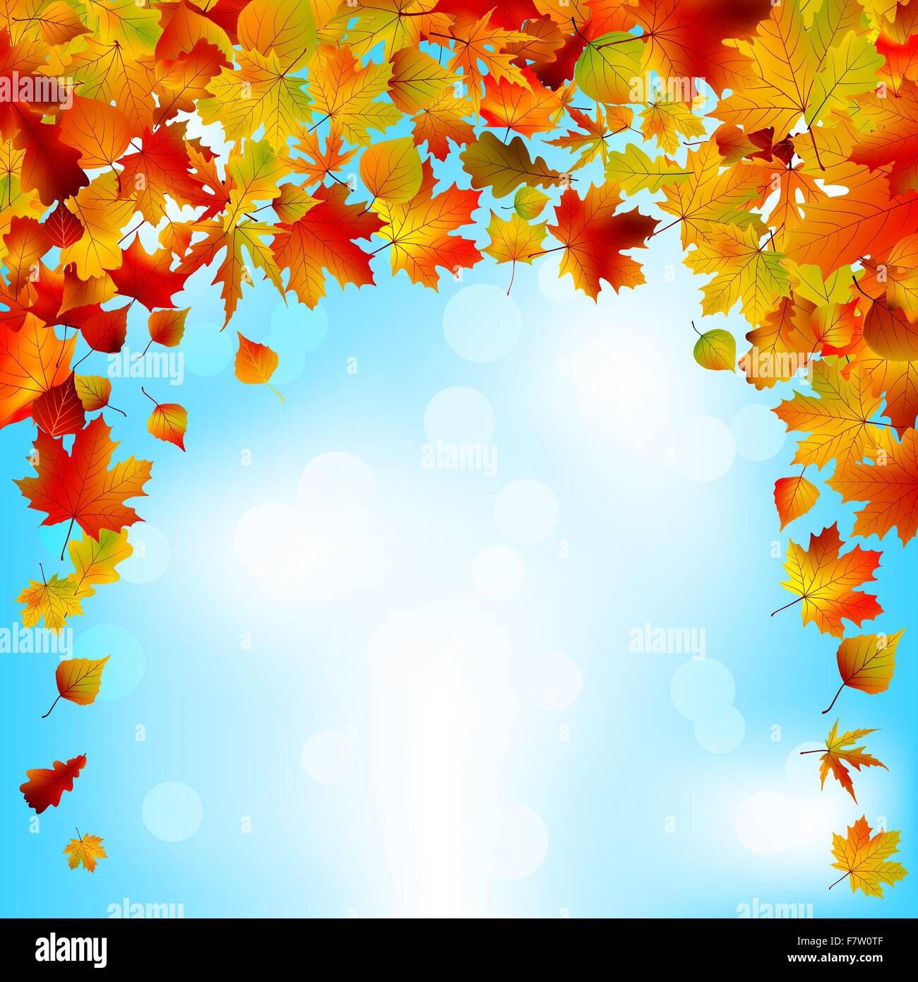 Autumnal sky bright design. EPS 8 Stock Vector Image & Art - Alamy