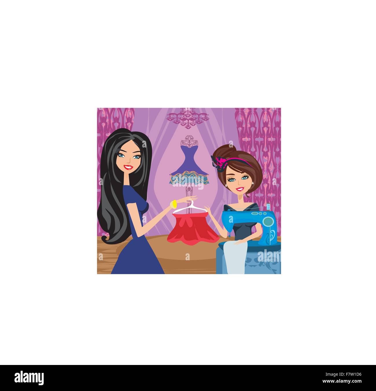 Tailor client Stock Vector Images - Alamy