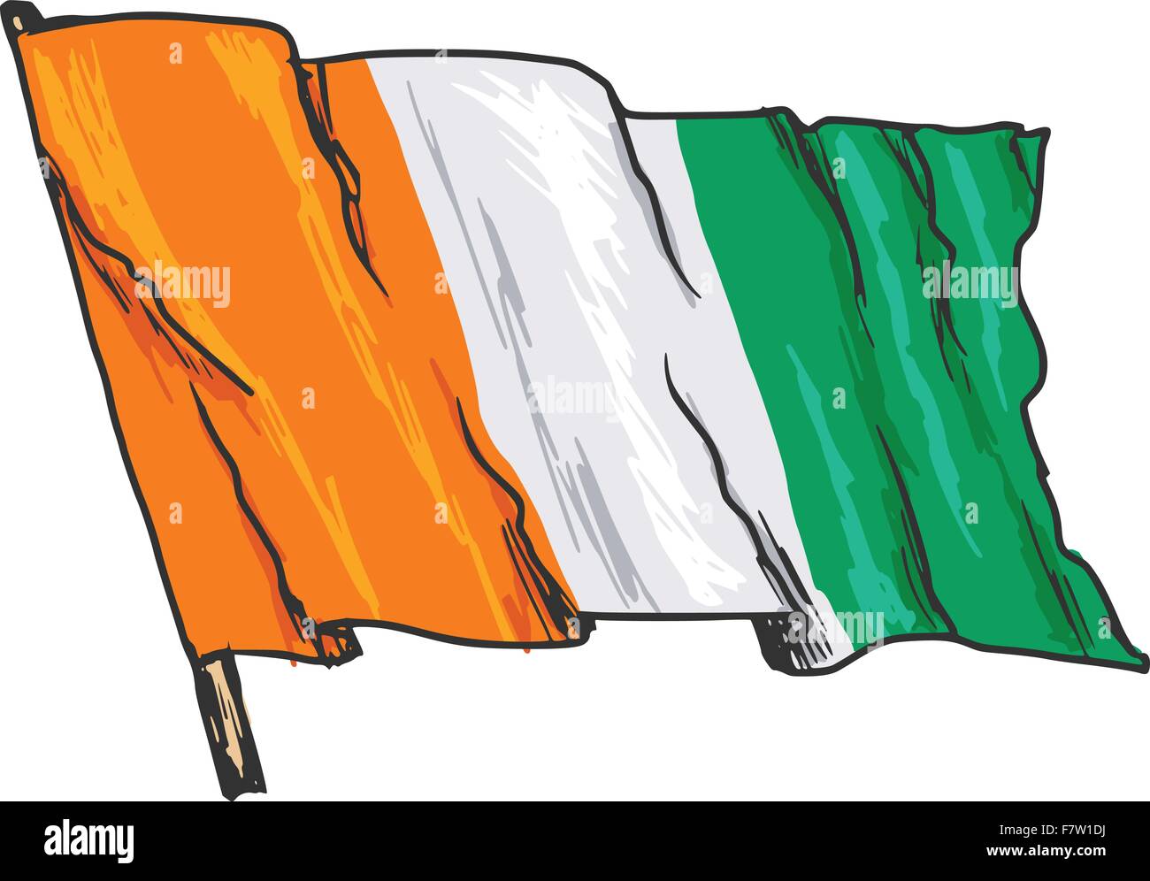 Flag Of Ivory Coast Stock Vector Image And Art Alamy