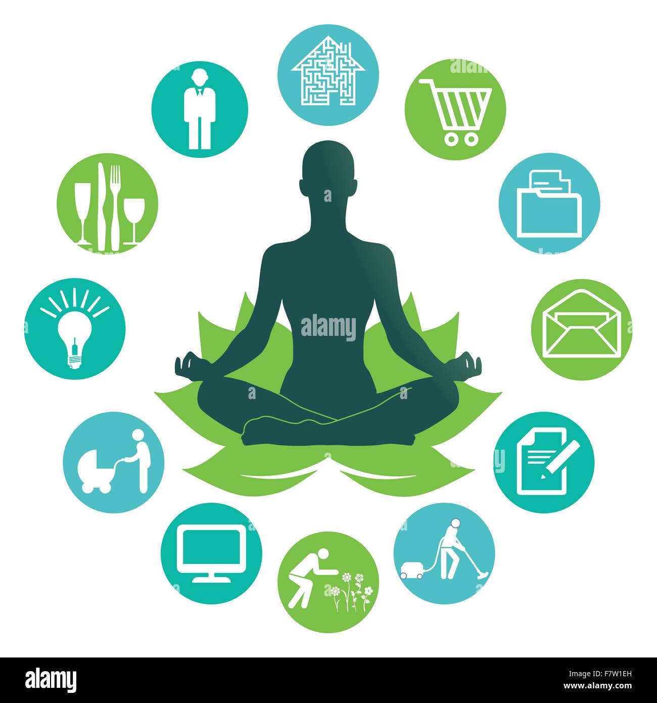 Household relax Stock Vector Images - Alamy