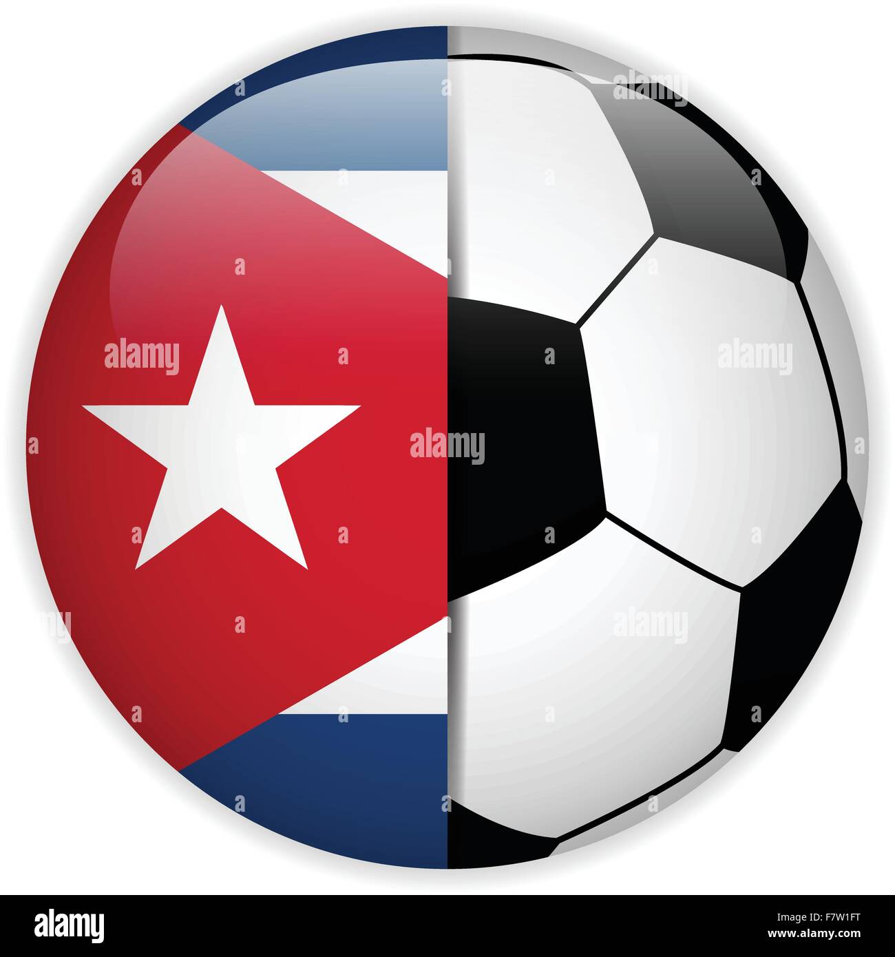 Vector cuba soccer ball flag hi-res stock photography and images - Alamy