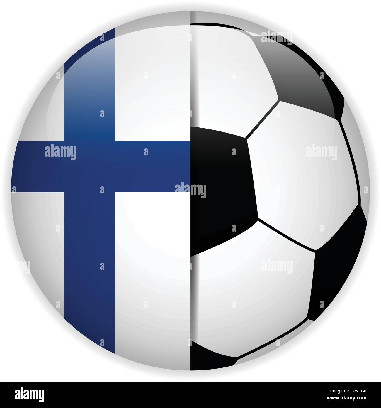 Finland Flag with Soccer Ball Background Stock Vector Image & Art - Alamy