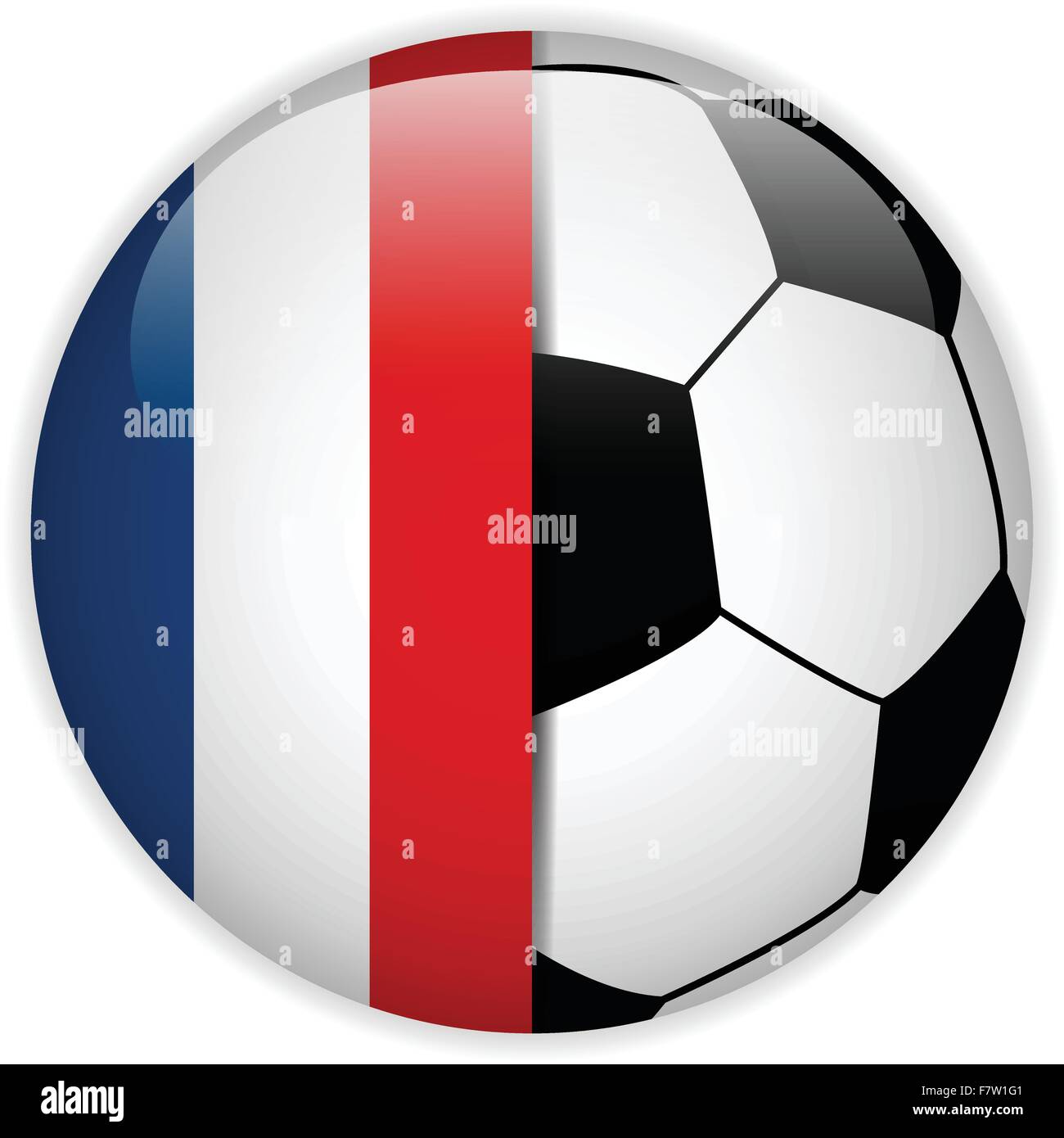 France Flag with Soccer Ball Background Stock Vector Image & Art - Alamy