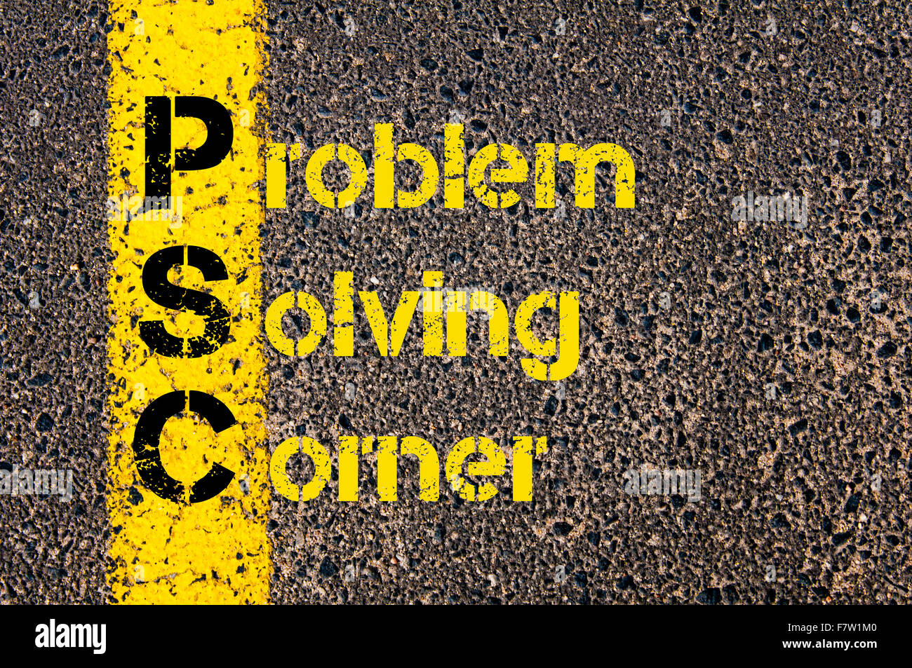 Concept image of Accounting Business Acronym PSC Problem Solving Corner ...