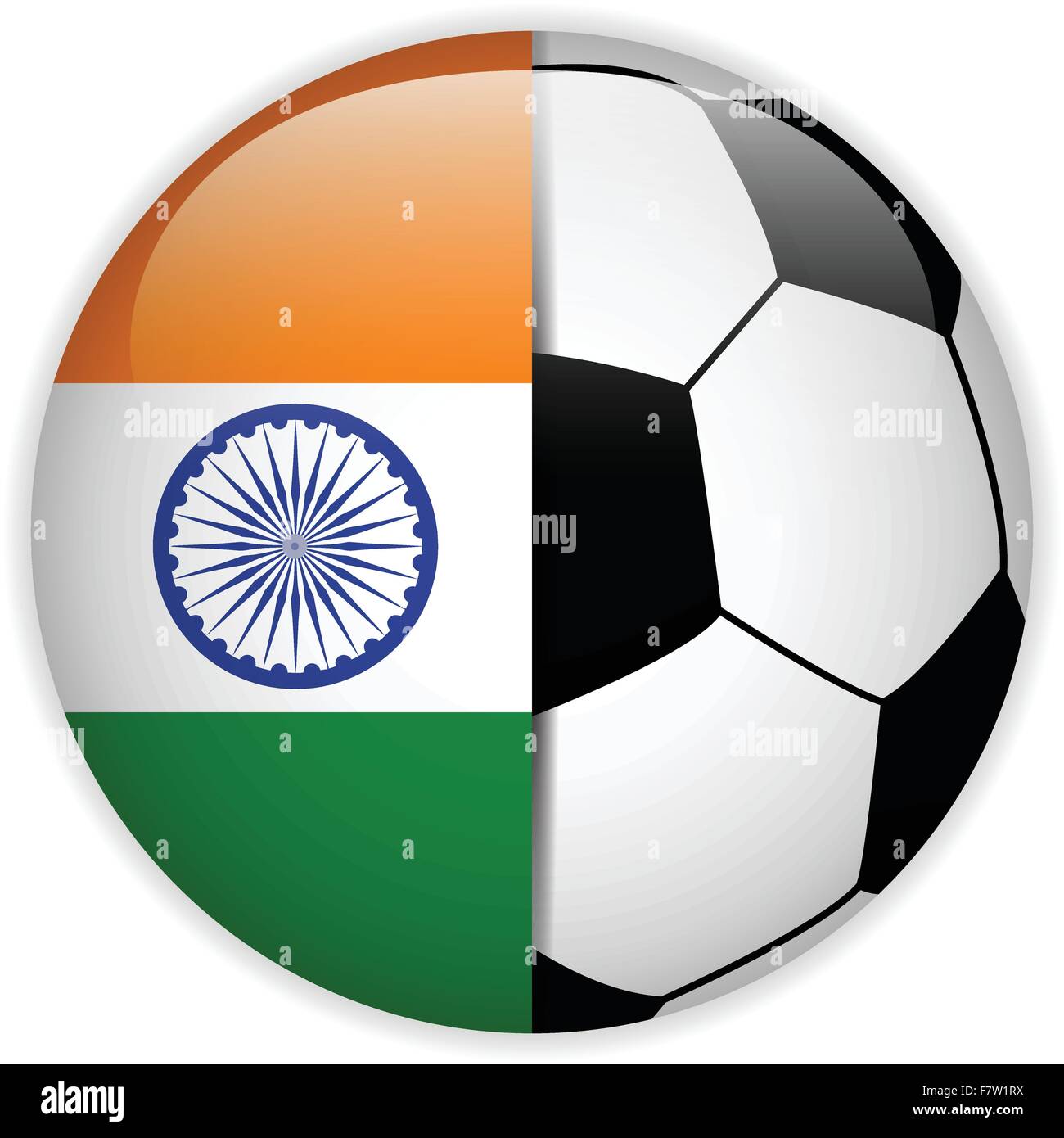 Football india flag Stock Vector Images - Alamy