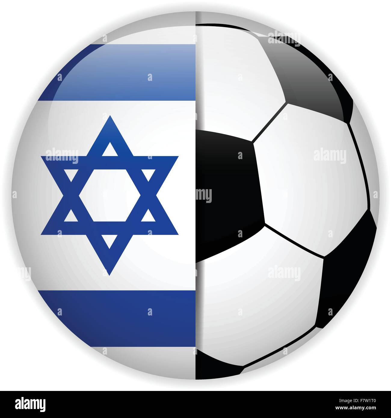 Flag israel soccer ball israeli hi-res stock photography and images - Alamy