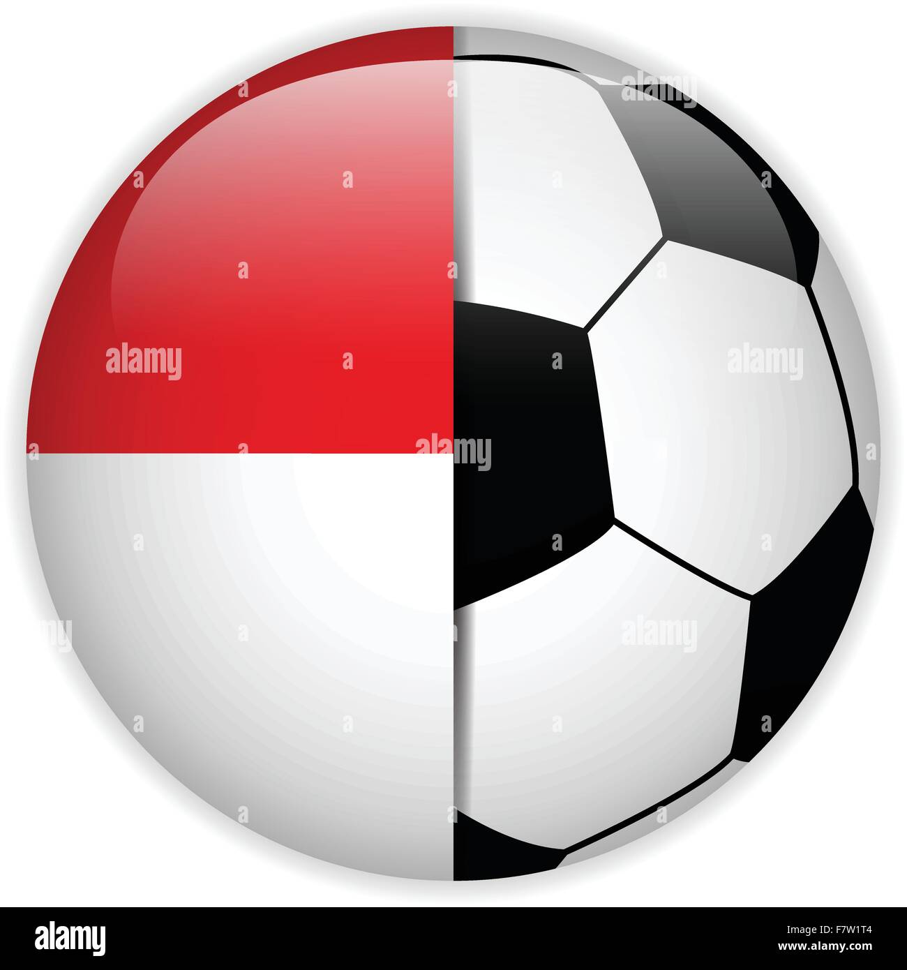 Monaco Flag with Soccer Ball Background Stock Vector Image & Art - Alamy