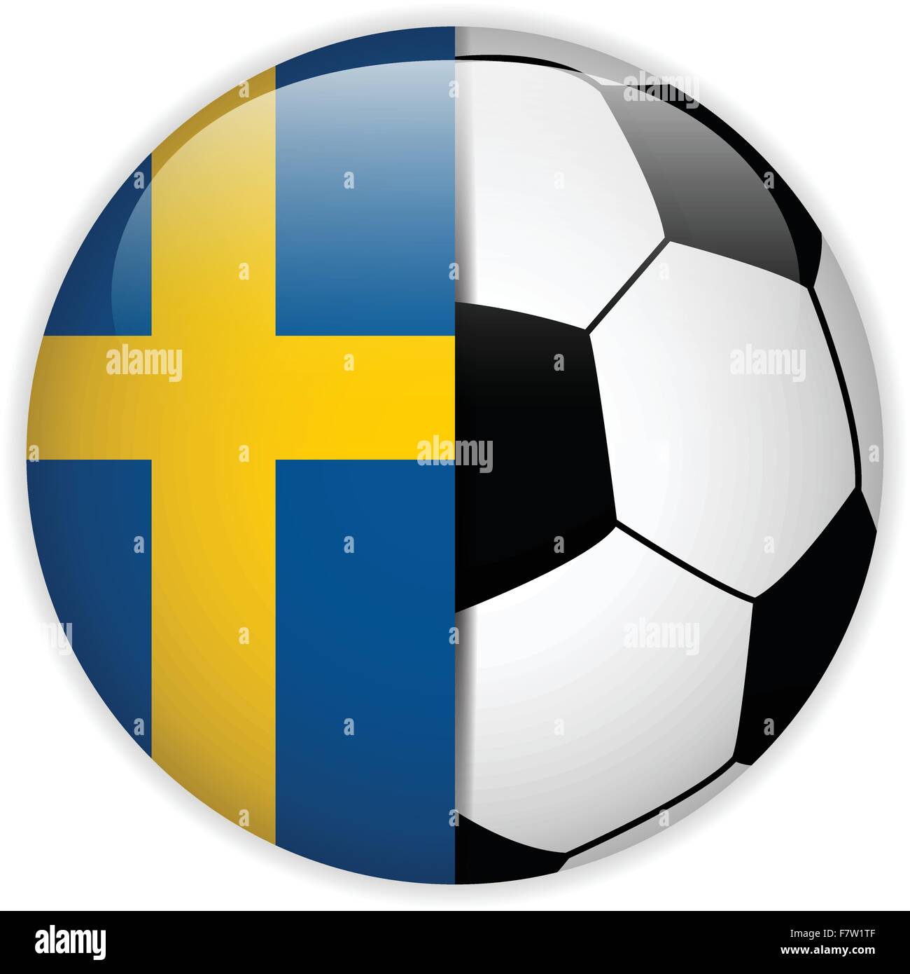 Concept football match sweden Stock Vector Images - Alamy