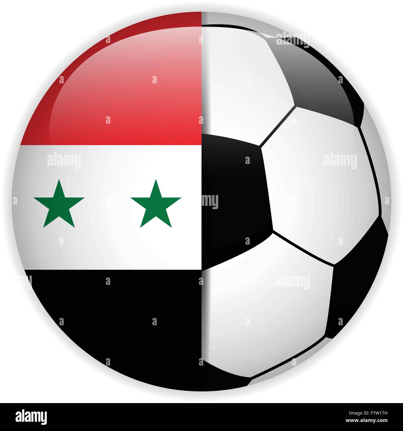 Syria Flag with Soccer Ball Background Stock Vector Image & Art - Alamy
