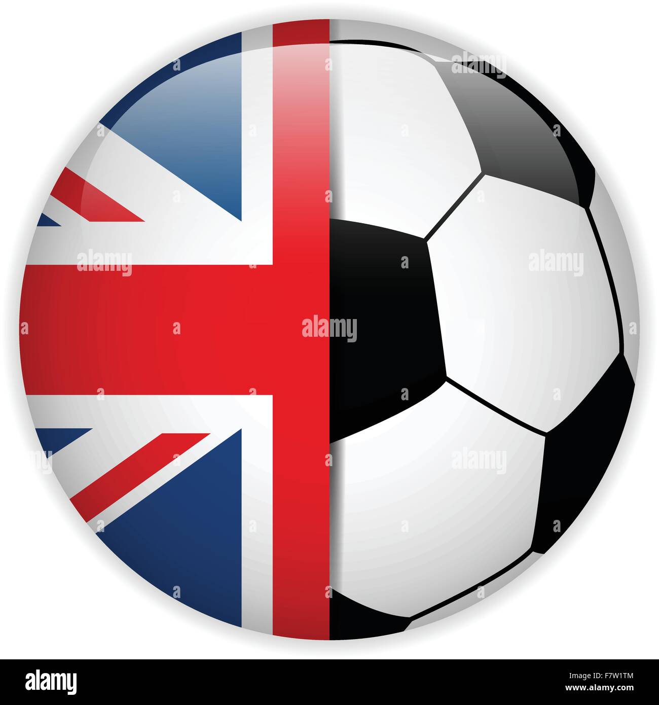 UK Flag with Soccer Ball Background Stock Vector Image & Art - Alamy