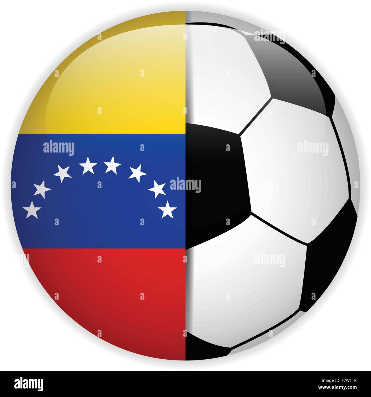 Venezuela Flag with Soccer Ball Background Stock Vector Image & Art - Alamy
