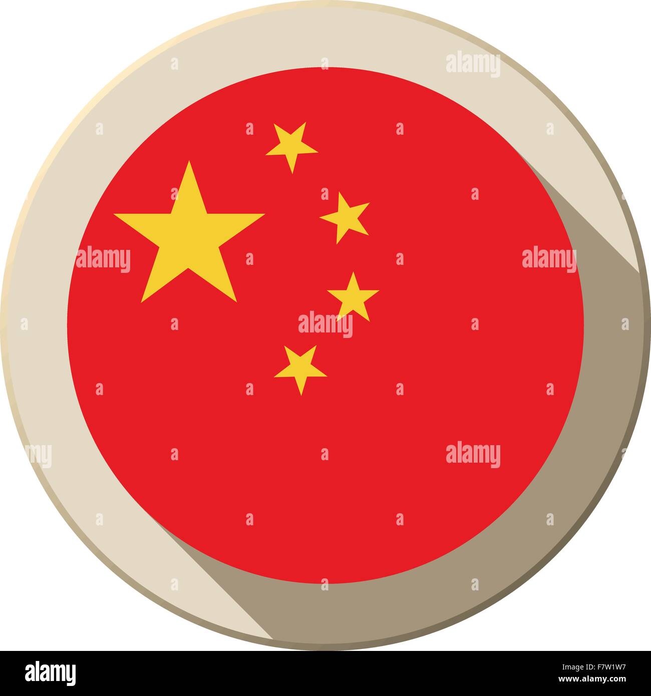 China Flag Button Icon Modern Stock Vector Image & Art - Alamy