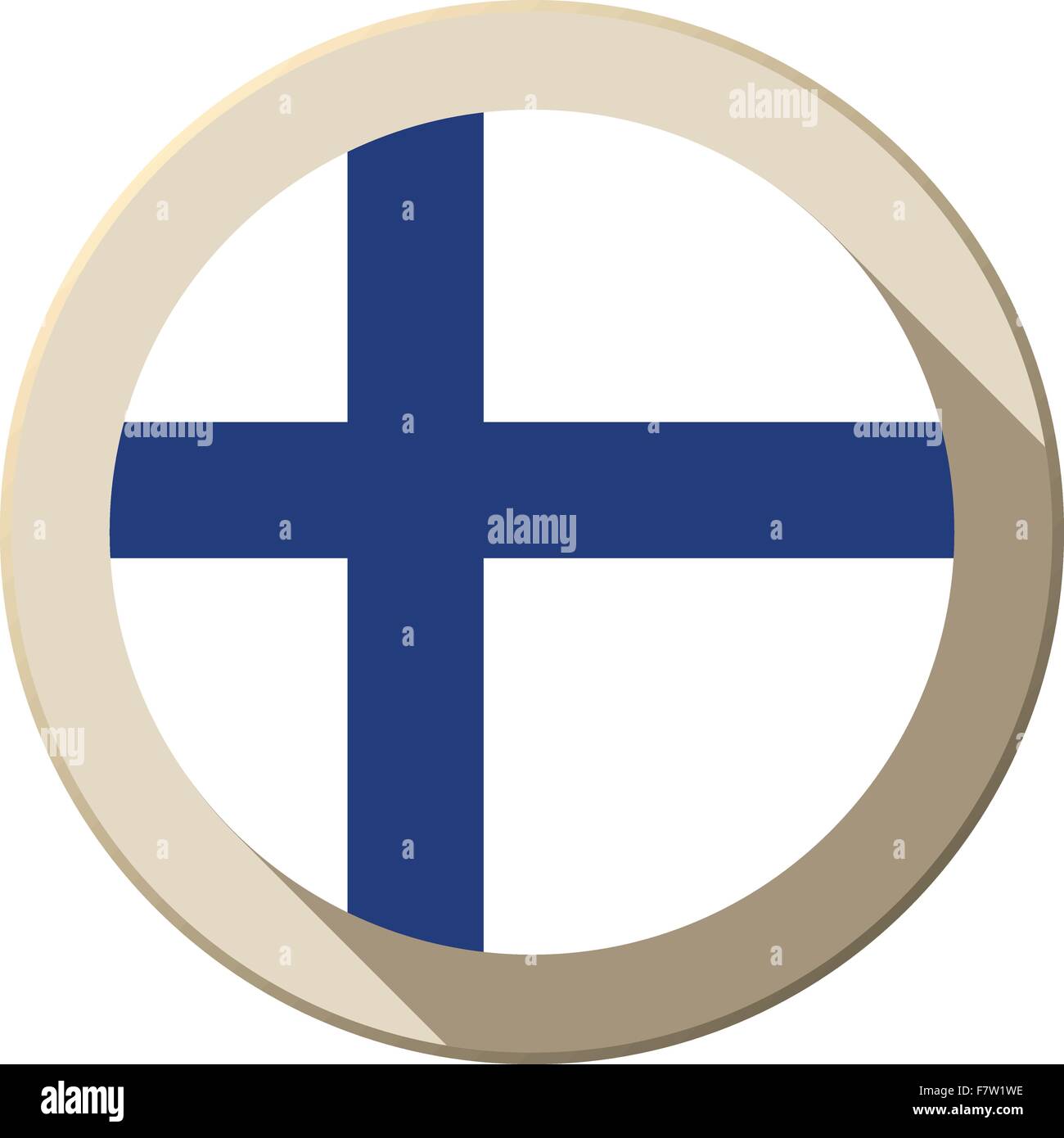 Flag finland finnish national Stock Vector Images - Alamy