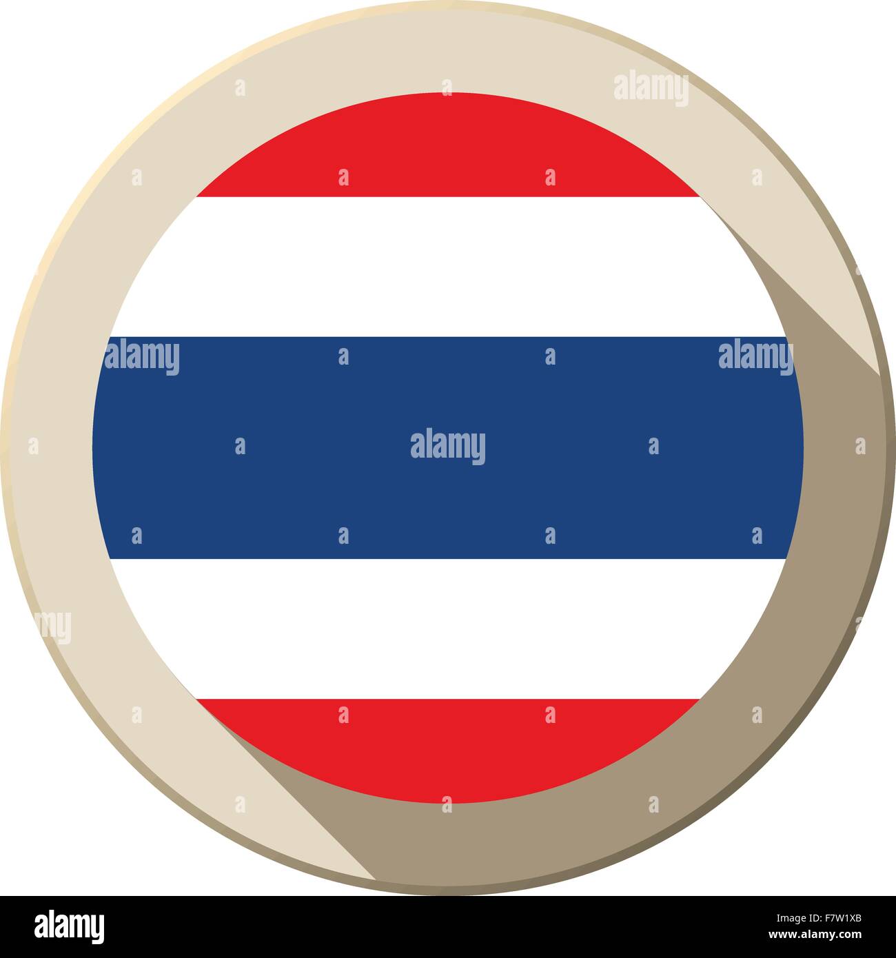 Thailand Flag Button Icon Modern Stock Vector Image & Art - Alamy