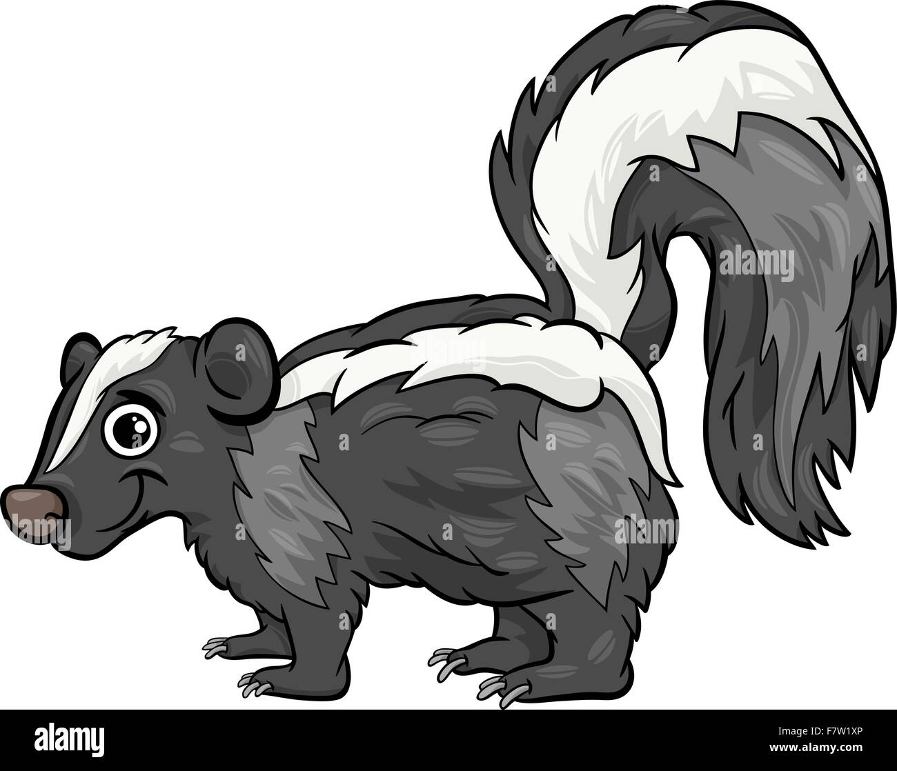 skunk animal cartoon illustration Stock Vector Image & Art - Alamy